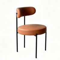 China IM-215 Metal Restaurant Chair | Customizable Upholstered Dining Chair for sale