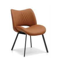 China IM-227 Metal Restaurant Chair | Ergonomic Hollow-Back Dining Chair for sale