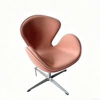 China Metal Restaurant Chair | Flower-Shaped Swivel Accent Chair for sale