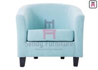China Leather / Fabric Upholstered Restaurant Booth Sofa High Density Foam For Restaurant for sale