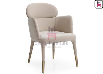 China Fully Upholstered Fabric Wood Restaurant Chairs Comfortable Solid Structure for sale
