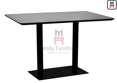 China Heat-resisting & Waterproof 55 inch Length MDF with Maple Wood Veneer Fast Food Dining Table for sale