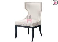 China Durable Metal Frame Leather Upholstered Commercial Dining Chair for sale