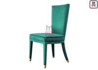 China High Back Green Velvet Fully Upholstered Comfortable Hotel Restaurant Chairs for sale