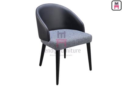 China Polyurethane Foam Backrest Upholstered Dining Chair 77cm Height for sale