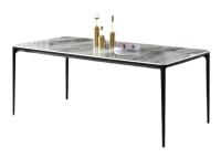 China Slab Stone Artificial Marble Dining Table For 4 Seats / 6 Seats for sale