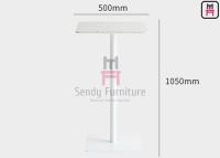 China Terrazzo H105cm Square Restaurant Bar Tables OEM ODM Powder Coating Steel Bar for sale