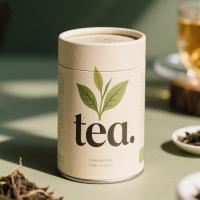 China 100% Degradable Cylindrical Paper Tube Box Light Shielding Tea Tube Packaging for sale