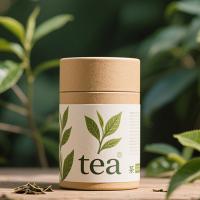 China 100% Degradable Cylindrical Paper Tube Box Light Shielding Tea Tube Packaging for sale