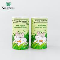 China Airtight Barrier Pet Food Paper Cans Packaging Moisture Proof Paper Tube With Lids for sale