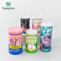 China cylindrical structure Cardboard Can Packaging Kraft Paper Containers For Pet Treats for sale