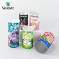 China Empty Dog Cat Pet Snacks Paper Cans Packaging Food Grade Cardboard Tube Container for sale