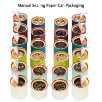 China OEM Color Cylinder Tea Paper Cans Cardboard Tube Packaging for Candy Cookie for sale