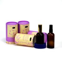 China Biodegradable Paper Tube Cosmetic Packaging Perfume Bottle Cylinder Cardboard Box for sale