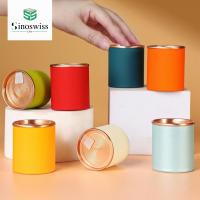 China OEM Color Cylinder Tea Paper Cans Cardboard Tube Packaging for Candy Cookie for sale