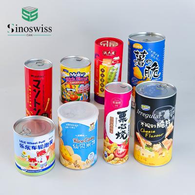 China Custom Printed Food Paper Canister Packaging Eco Friendly Paper Can Packaging for sale