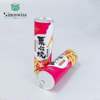 China Sealing Lid Paper Cans Packaging Airtight Odor Proof Food Cylinder Tube Box for sale