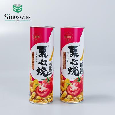 China Sealing Lid Paper Cans Packaging Airtight Odor Proof Food Cylinder Tube Box for sale