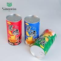 China Custom Logo Kraft Paper Composite Cans Cardboard Cylinder Box For Food Packaging for sale