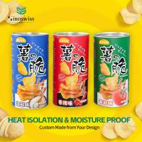 China Anti Bacteria Food Paper Canisters Paper Cans Packaging For Cereal Pet Treats for sale