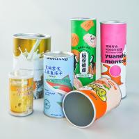 China cylindrical structure Cardboard Can Packaging Kraft Paper Containers For Pet Treats for sale