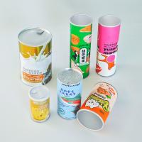 China Anti Bacteria Food Paper Canisters Paper Cans Packaging For Cereal Pet Treats for sale
