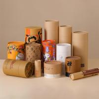 China OEM Cylindrical Cardboard Paper Tubes Packaging Printed Canister Box Custom Logo for sale