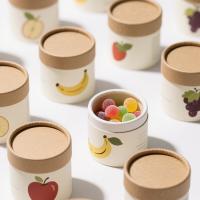 China Customizable High Density Paper Tubes Packaging Food Grade Cardboard Cylinders With Lids for sale