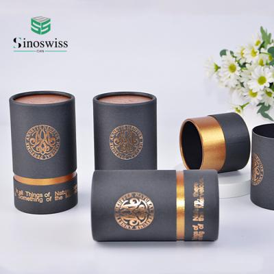 China Food Safe Paper Tubes Packaging High Strength Custom Printed Paper Canister Packaging for sale