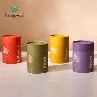 China Sealed Design Paper Tube Canister Fully Recyclable Paperboard Tube Packaging For Gifts for sale