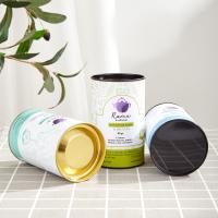 China Recyclable Empty Coffee Paper Cans Packaging With Airtight Lid Custom Sizes for sale
