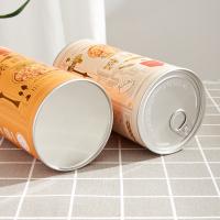 China Airtight Lids Kraft Paper Food Cans Packaging Tube Paper Box For Cookies OEM Design for sale