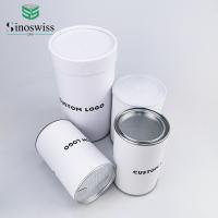 China OEM ODM Airtight Seal Food Paper Cans Packaging Cylinder Box For Snack Nut Storage for sale