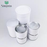 China OEM ODM Airtight Seal Food Paper Cans Packaging Cylinder Box For Snack Nut Storage for sale