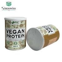 China OEM Logo Recyclable Cylinder Coffee Paper Cans , Packaging Tube Box For Coffee for sale