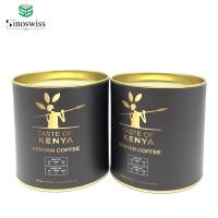 China Manual Sealing Moisture Proof Coffee Paper Cans With Food Grade Aluminum Lining for sale