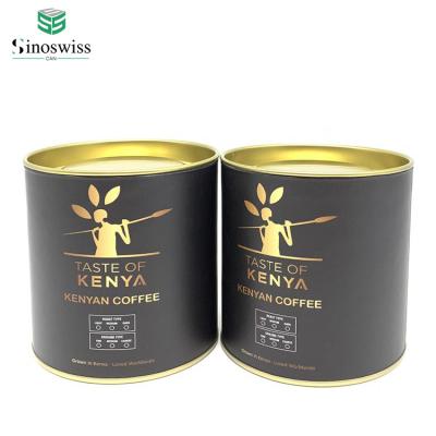 China Manual Sealing Moisture Proof Coffee Paper Cans With Food Grade Aluminum Lining for sale