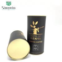 China Manual Sealing Moisture Proof Coffee Paper Cans With Food Grade Aluminum Lining for sale
