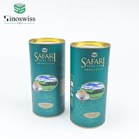 China Matte Cardboard Cylinder Box Aluminum Foil Kraft Paper Cans for Coffee Packaging for sale