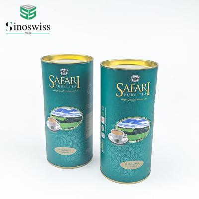 China Matte Cardboard Cylinder Box Aluminum Foil Kraft Paper Cans for Coffee Packaging for sale