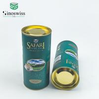 China Matte Cardboard Cylinder Box Aluminum Foil Kraft Paper Cans for Coffee Packaging for sale