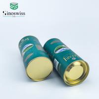 China Matte Cardboard Cylinder Box Aluminum Foil Kraft Paper Cans for Coffee Packaging for sale