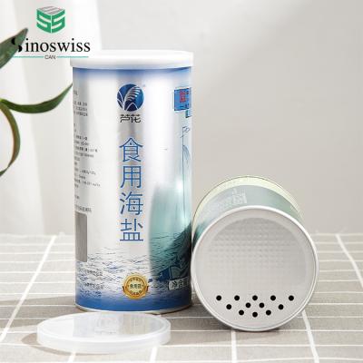 China Patented Sifter Lid Spice Kraft Tube Packaging Food Grade Kraft Container For Seasoning for sale