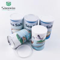 China Custom Paper Tube Packaging Food Grade Airtight Lid Salt Spice Paper Packaging Can for sale