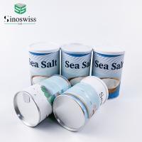 China Custom Paper Tube Packaging Food Grade Airtight Lid Salt Spice Paper Packaging Can for sale