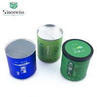 China Mini Empty Tea Paper Cans Food Grade Paper Tube Container For Matcha Tea Packaging for sale