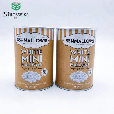 China Moisture Proof Paper Food Cans Packaging Craft Paper Containers For Candy OEM Size for sale