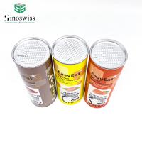 China Customized Sizes Freeze Dried Food Paper Cans Pet Food Paper Cylinder Container for sale