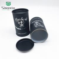 China Custom Sizing Paper Tube Tea Packaging Container cylinder box With Tinplate Cover for sale