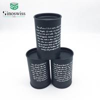 China Custom Sizing Paper Tube Tea Packaging Container cylinder box With Tinplate Cover for sale